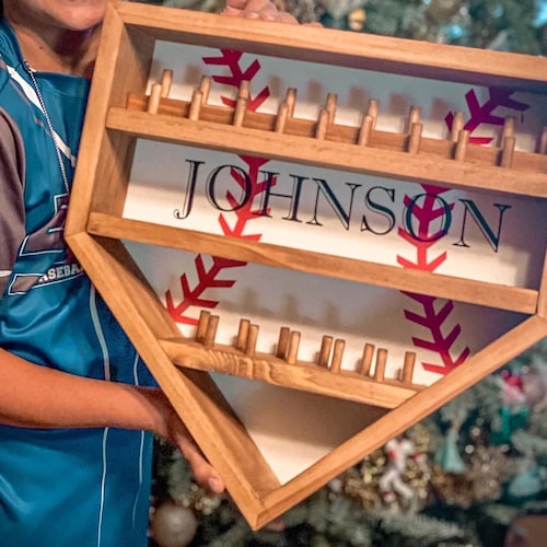 Baseball Homeplate 33 Ring and 5 Ball Display Case Holder - Etsy