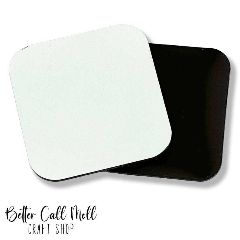 MDF Sublimation Magnet Blanks, DIY Craft Magnets With Adhesive - Etsy