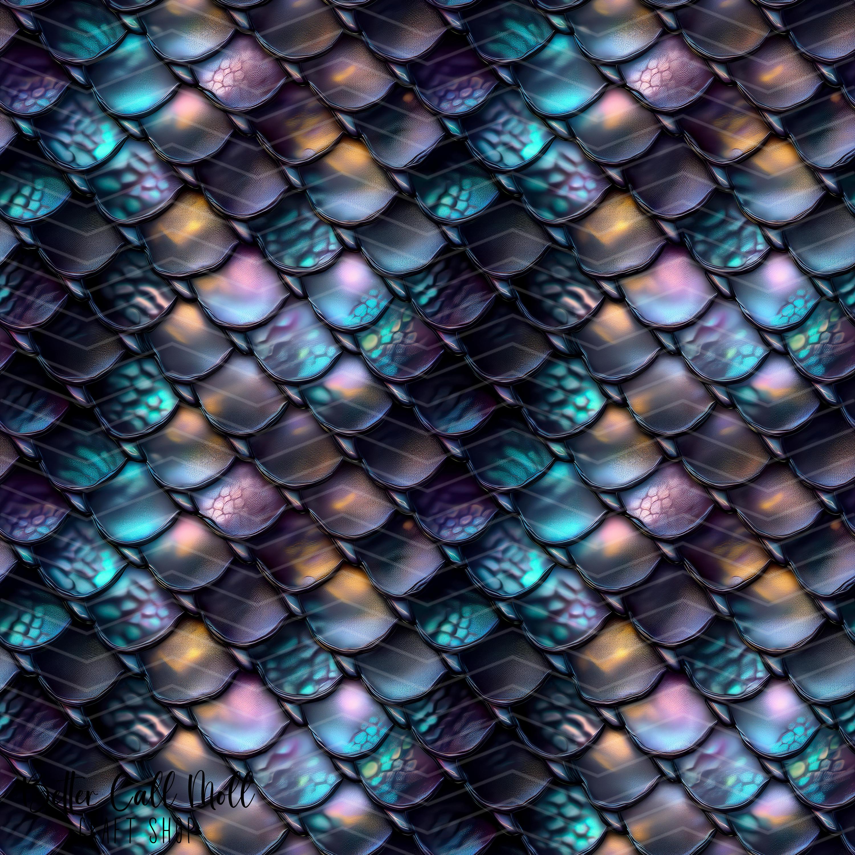 Scales Seamless Pattern PNG | Digital Download - Etsy