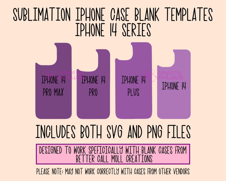 Templates for Sublimation Blank Iphone 14 Series Cases - Etsy