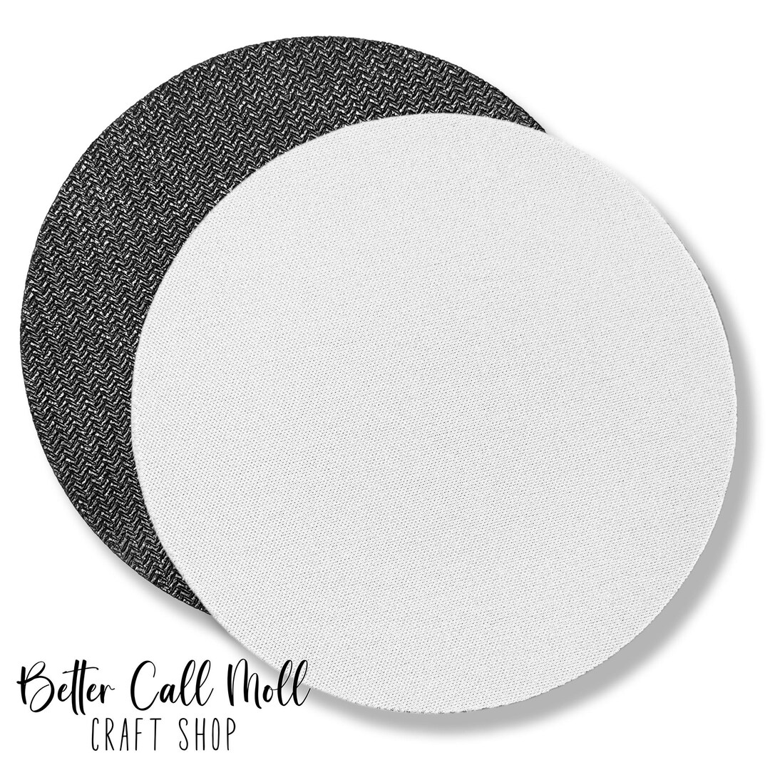 Round Neoprene Coaster Sublimation Blank Set of 2, 4 Inch Coasters, DIY ...