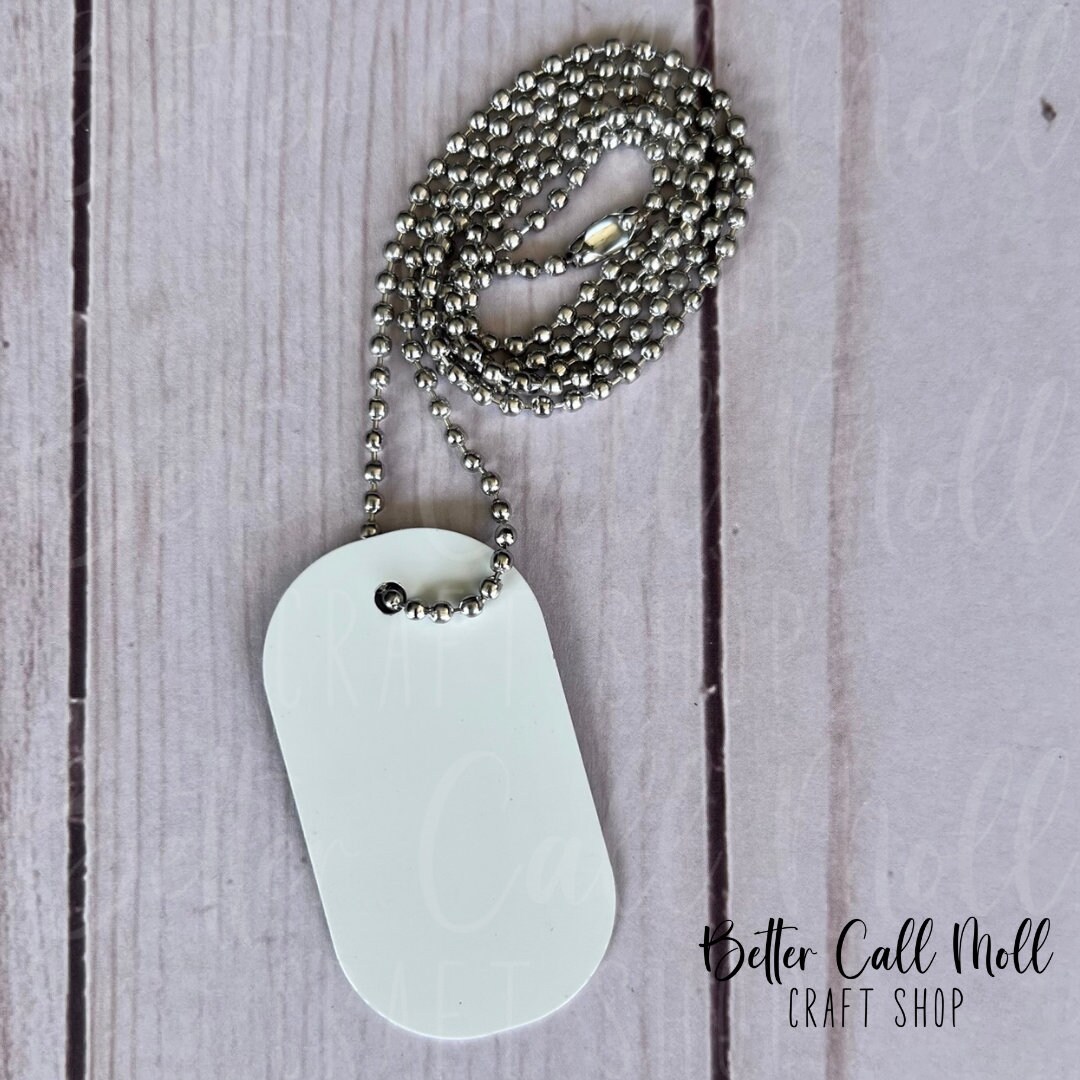 Dog Tag Sublimation Blank - Etsy