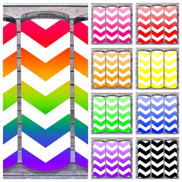 Rainbow Chevron - Etsy