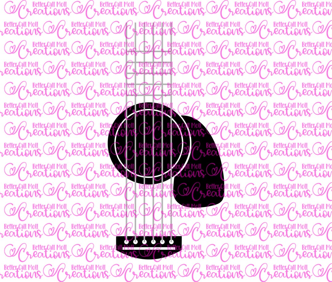 Guitar Face and Strings SVG and PNG - Etsy