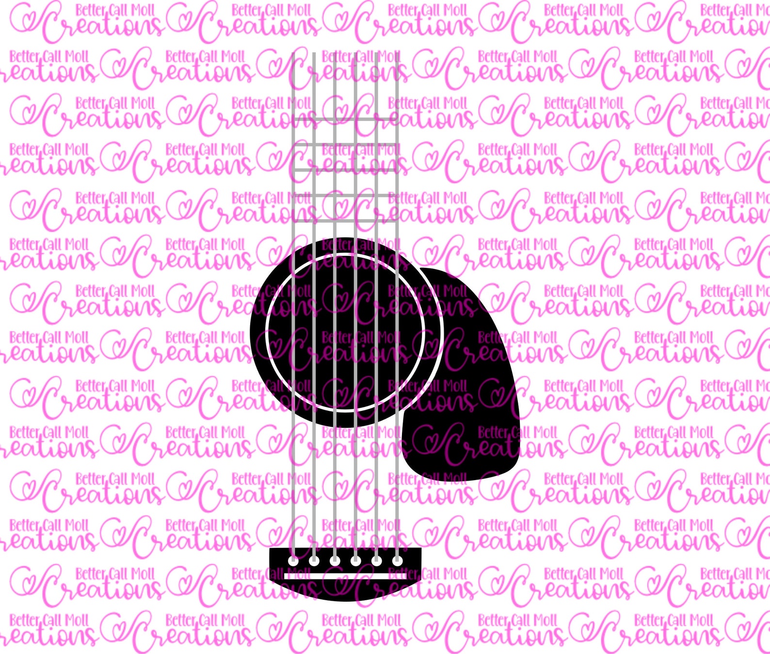 Guitar Face and Strings SVG and PNG - Etsy