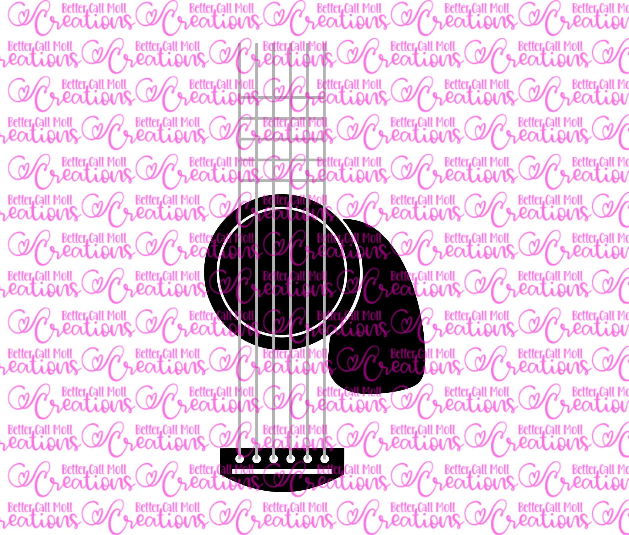 Guitar Face and Strings SVG and PNG - Etsy