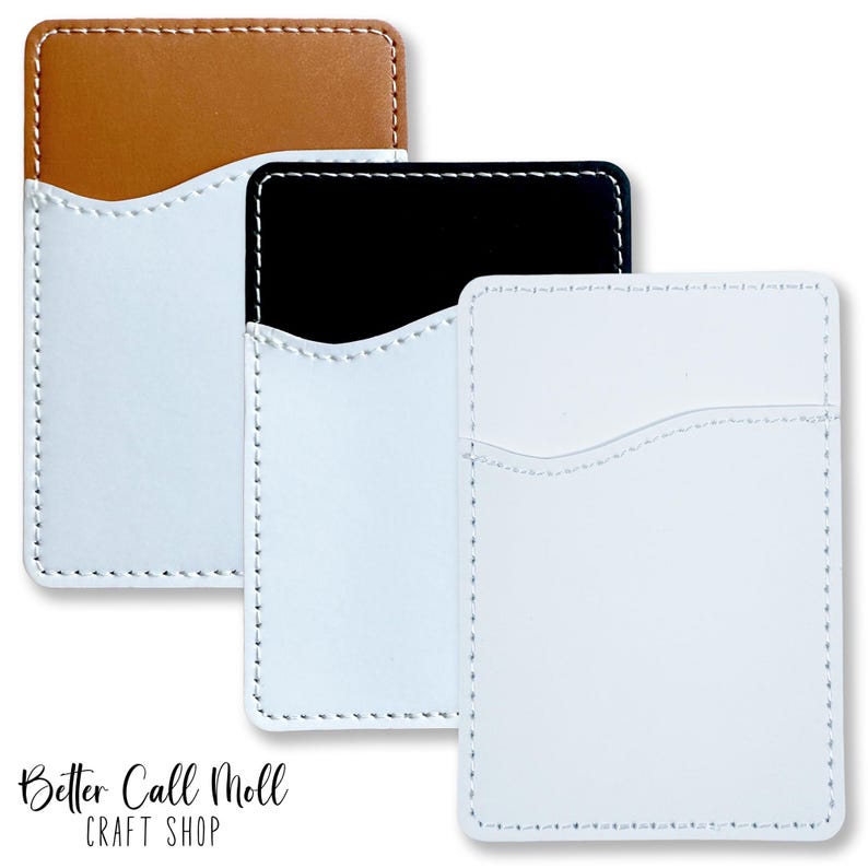 Phone Card Holder Sublimation Blank, DIY Phone Wallet, Adhesive Phone ...
