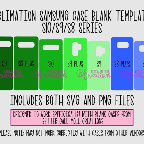 Templates for Sublimation Blank Samsung Cases Digital - Etsy