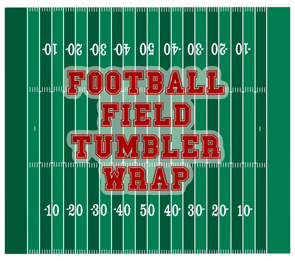 Football Field DIGITAL Tumbler Wrap Sublimation or | Etsy