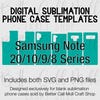 Templates for Sublimation Blank iPhone 12 Series Cases | Digital ...