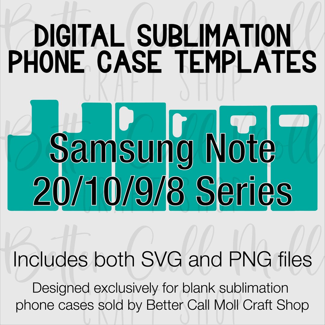 Templates for Sublimation Blank Samsung Note 20/10/9/8 Series Cases ...