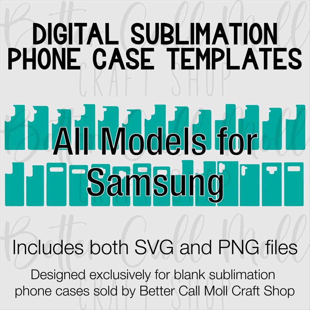 Templates for Sublimation Blank Samsung Cases | Digital Templates - Etsy