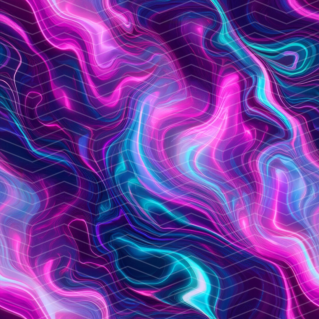 Neon Oil Slick Seamless Pattern PNG | Digital Download - Etsy