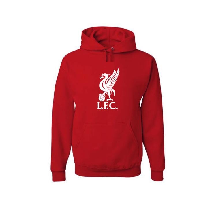Liverpool Adult Fleece Pullover Hoodie With a Badge Logo. - Etsy
