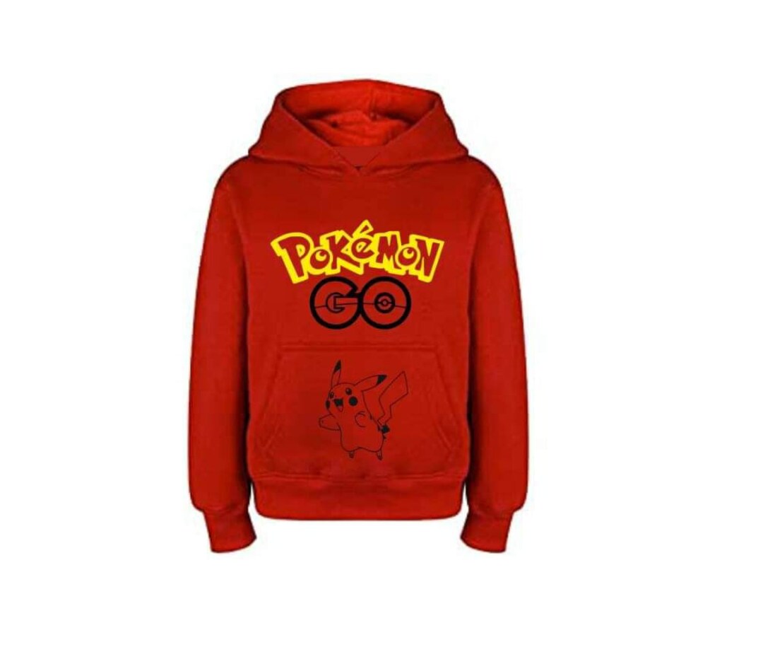 Pokémon Kids Hoddie Pull Up - Etsy
