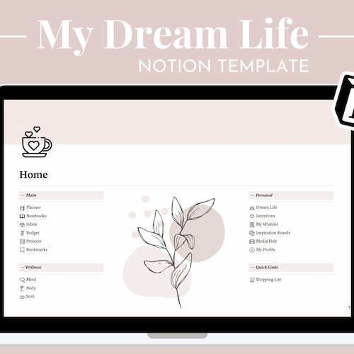 Notion Life Planner I Life Dashboard I Fall Theme Template I - Etsy