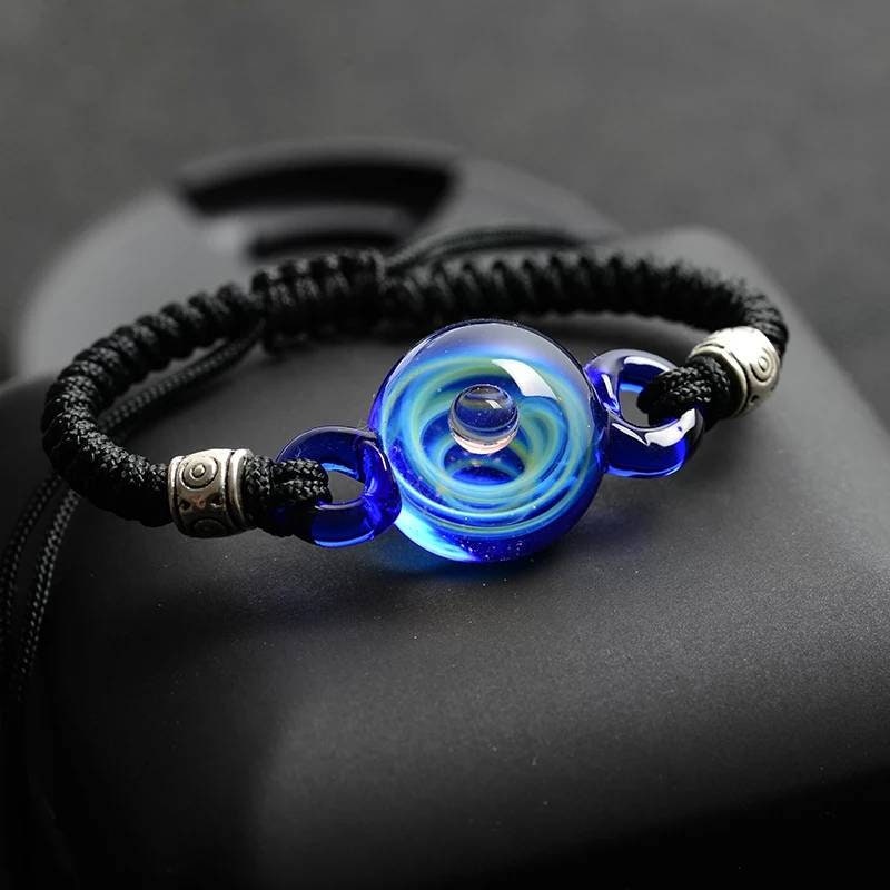 Halbmond Gelb Mond Glas Armband Spirale Galaxie Bangel - Etsy.de
