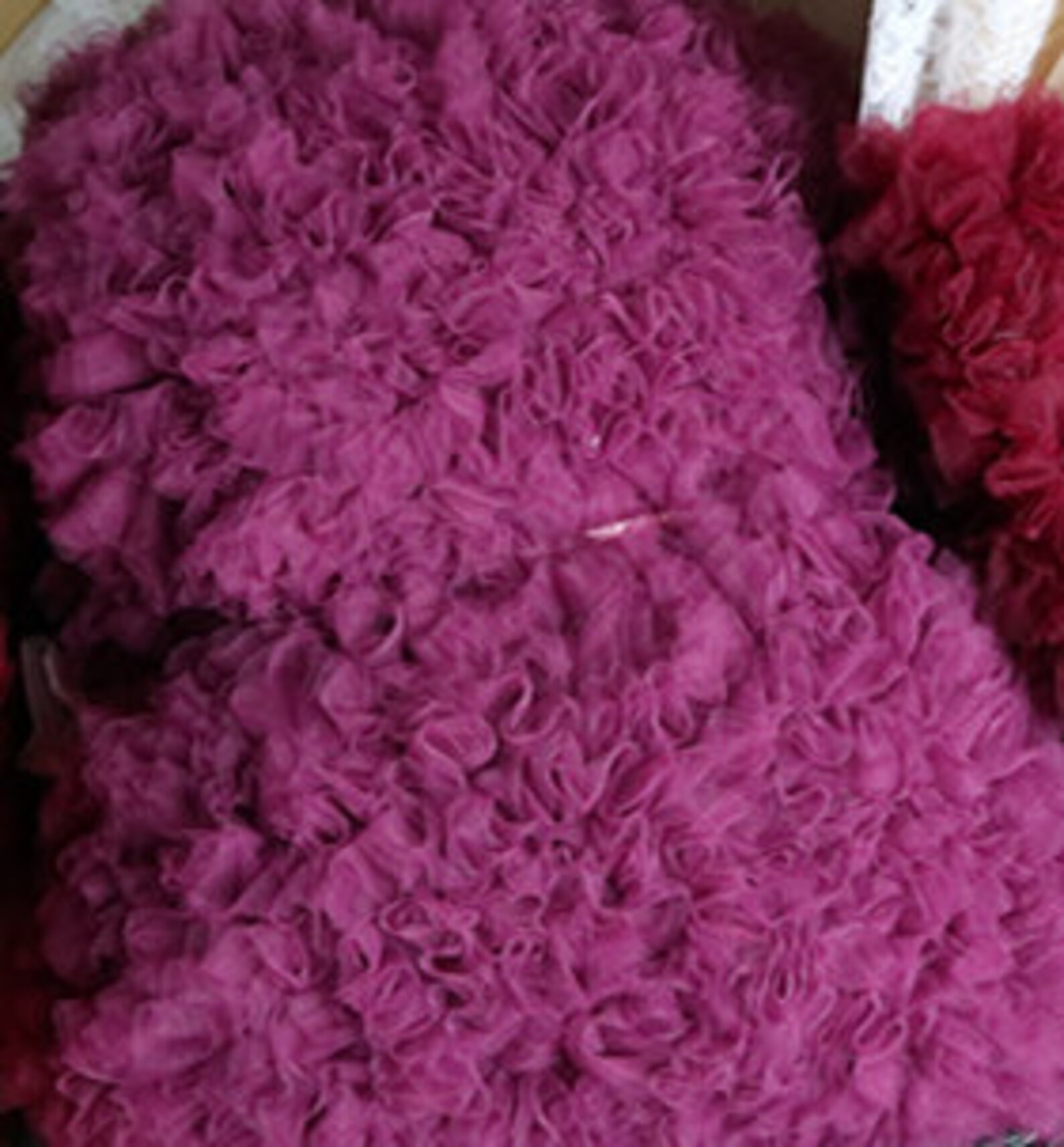 Royal Blue Ruffled Tulle 3D Fabric Ruffled Mesh 3D Bridal - Etsy