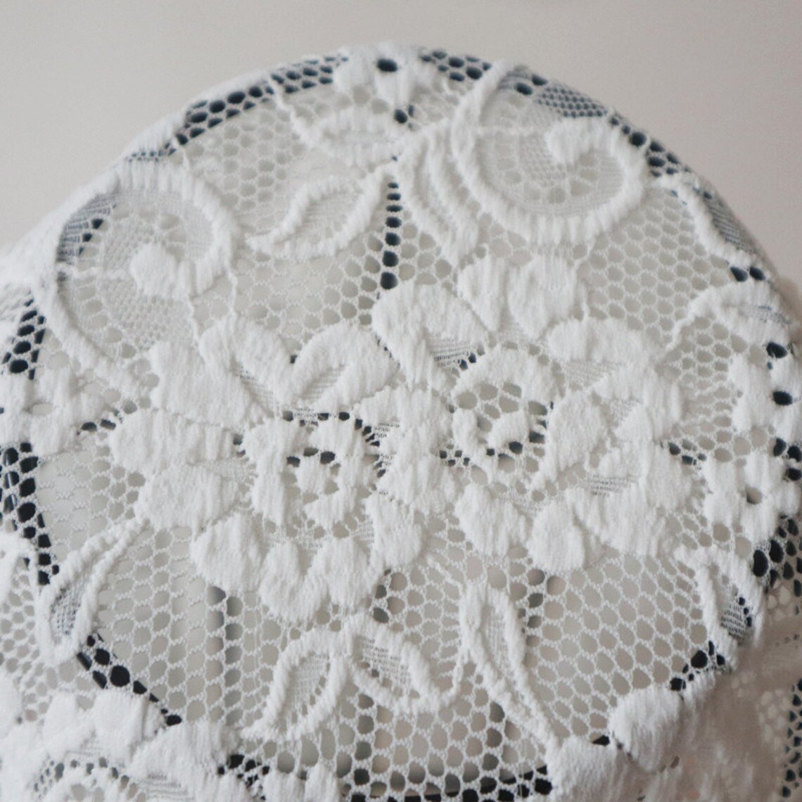 Off White Stretch Lace Fabric by the Yard Ivory Elastic Lace | Etsy