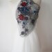 3D Floral Lace Applique Red Blue Mix Colors Floral Motif 3D - Etsy