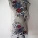 3D Floral Lace Applique Red Blue Mix Colors Floral Motif 3D - Etsy