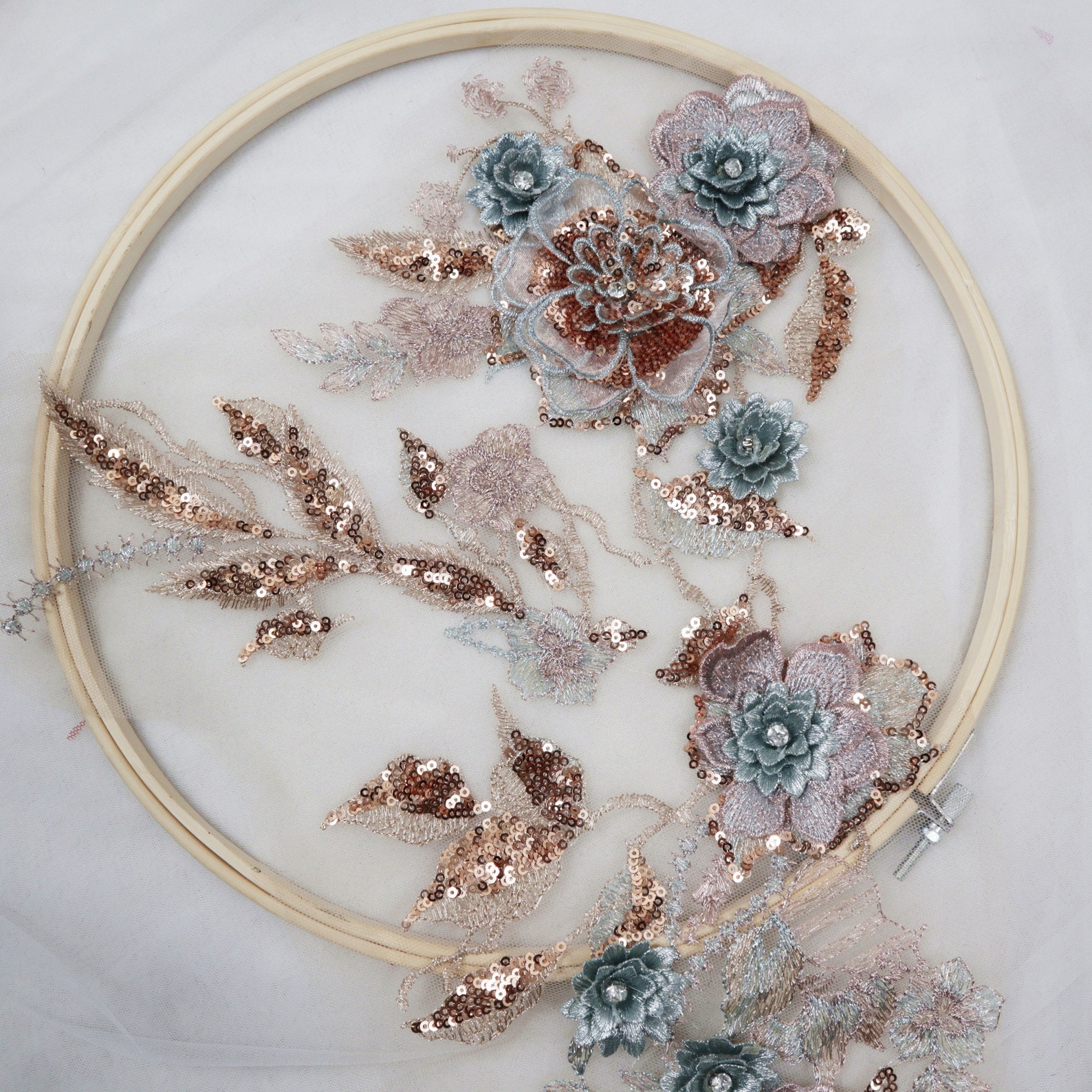 3D Flowers Lace Applique Big Size 3D Rose Floral Motif - Etsy