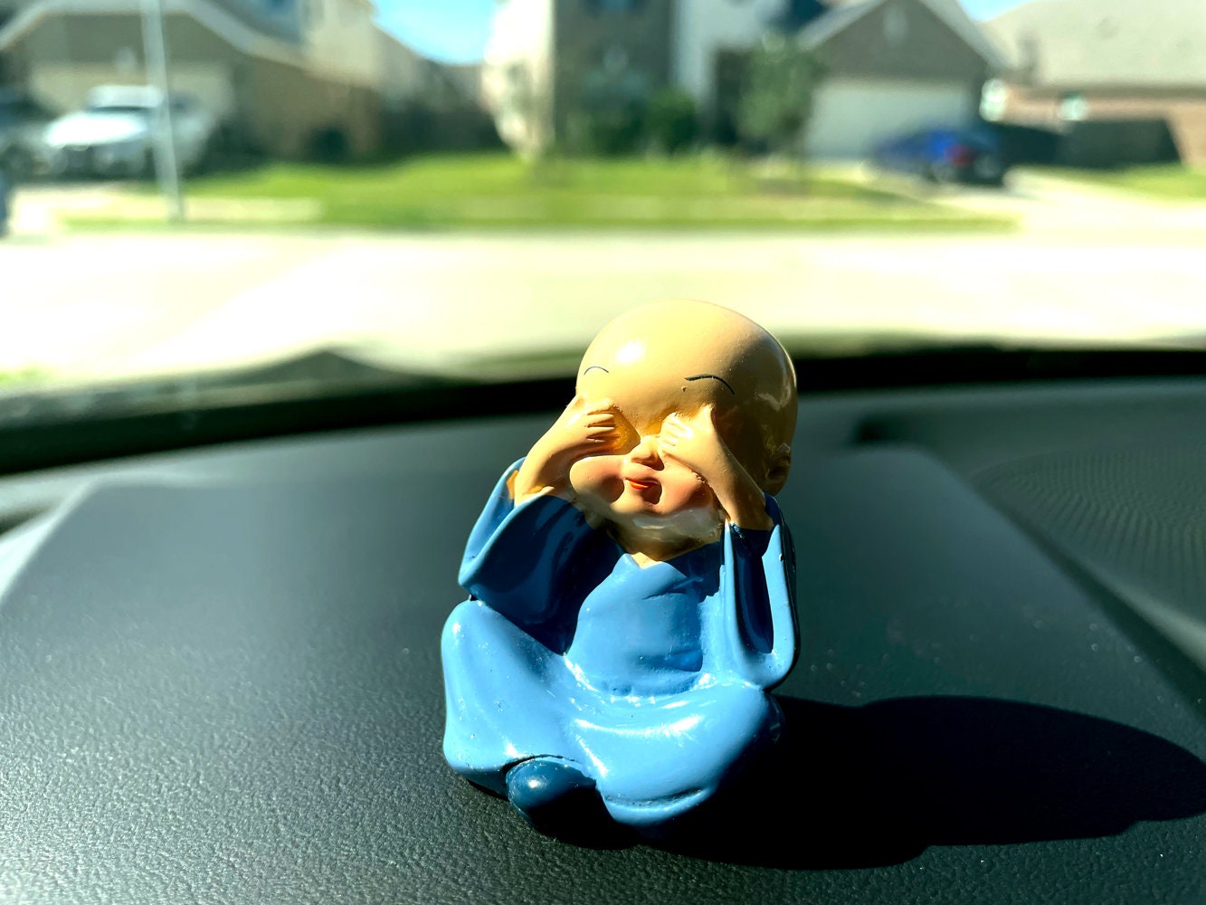 4PCS Kongu Monk Car Interior Dashboard Smiling Seating Buddha for Home ...