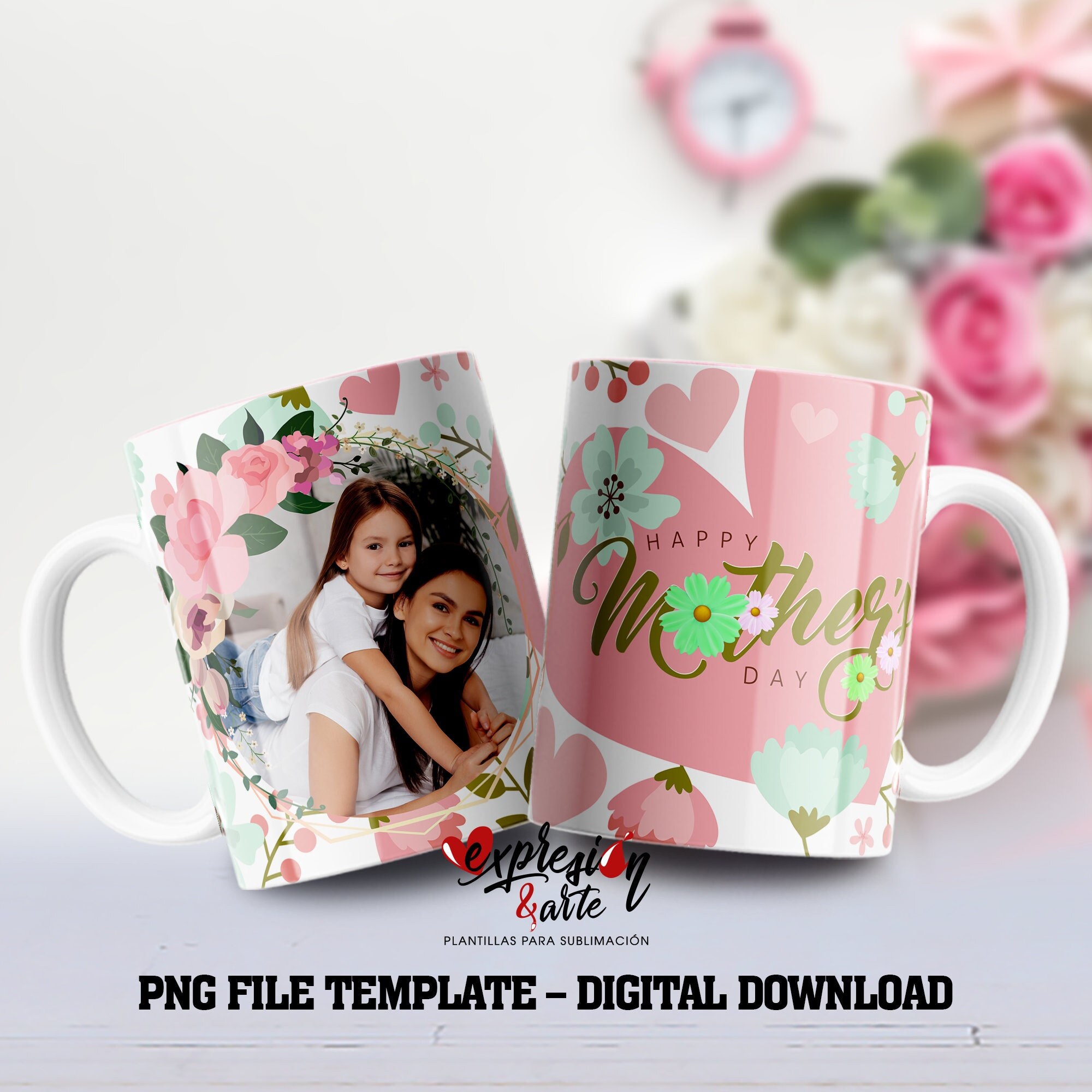 Mothers Day Mug Template Mothers Day T Idea Etsy España