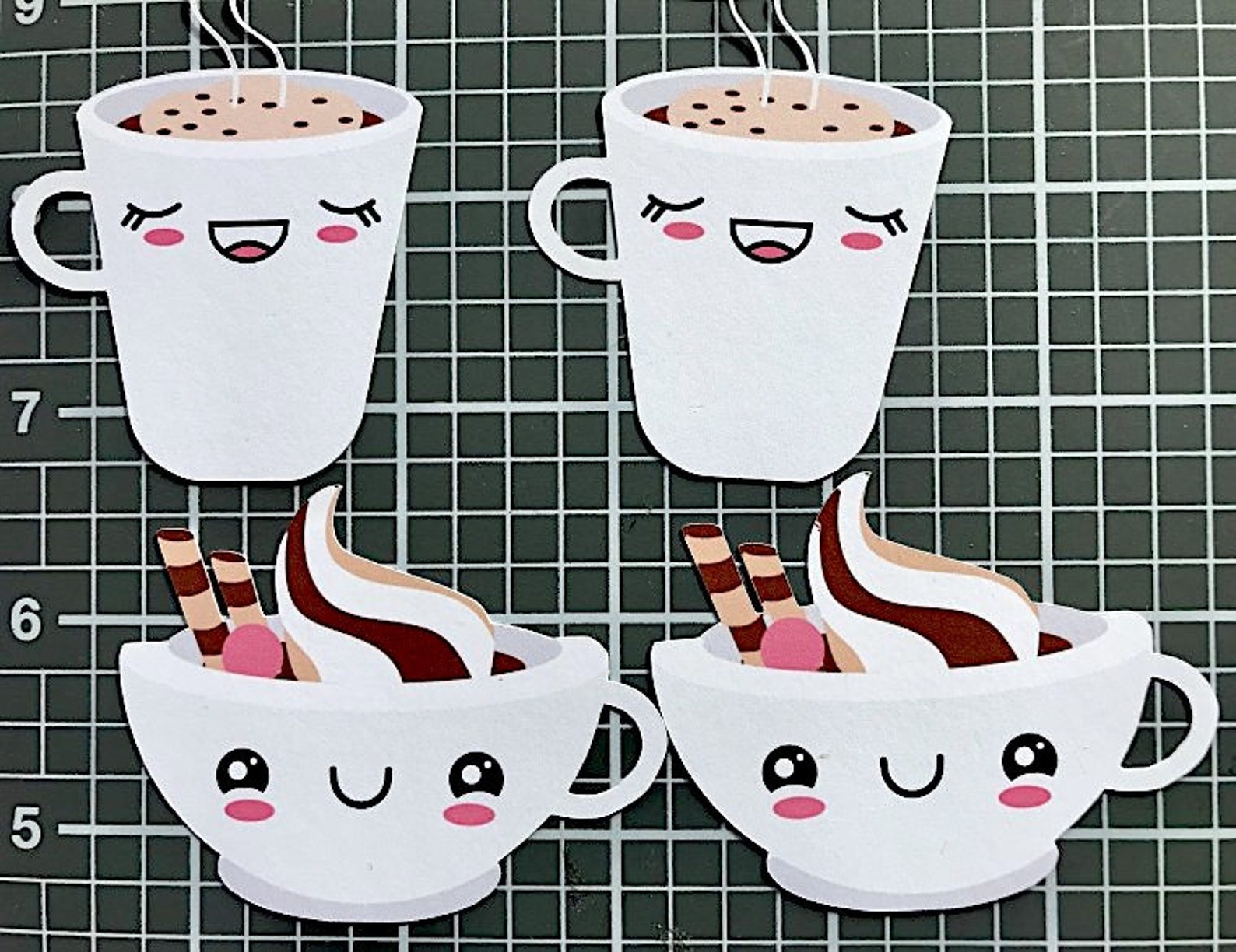 TEN Coffee, Paper, Coffee Mug, Cut Outs, Coffee Theme, Ephemera, Card ...