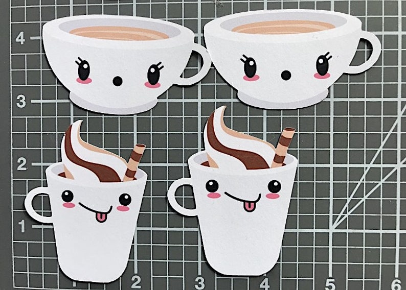 TEN Coffee, Paper, Coffee Mug, Cut Outs, Coffee Theme, Ephemera, Card ...