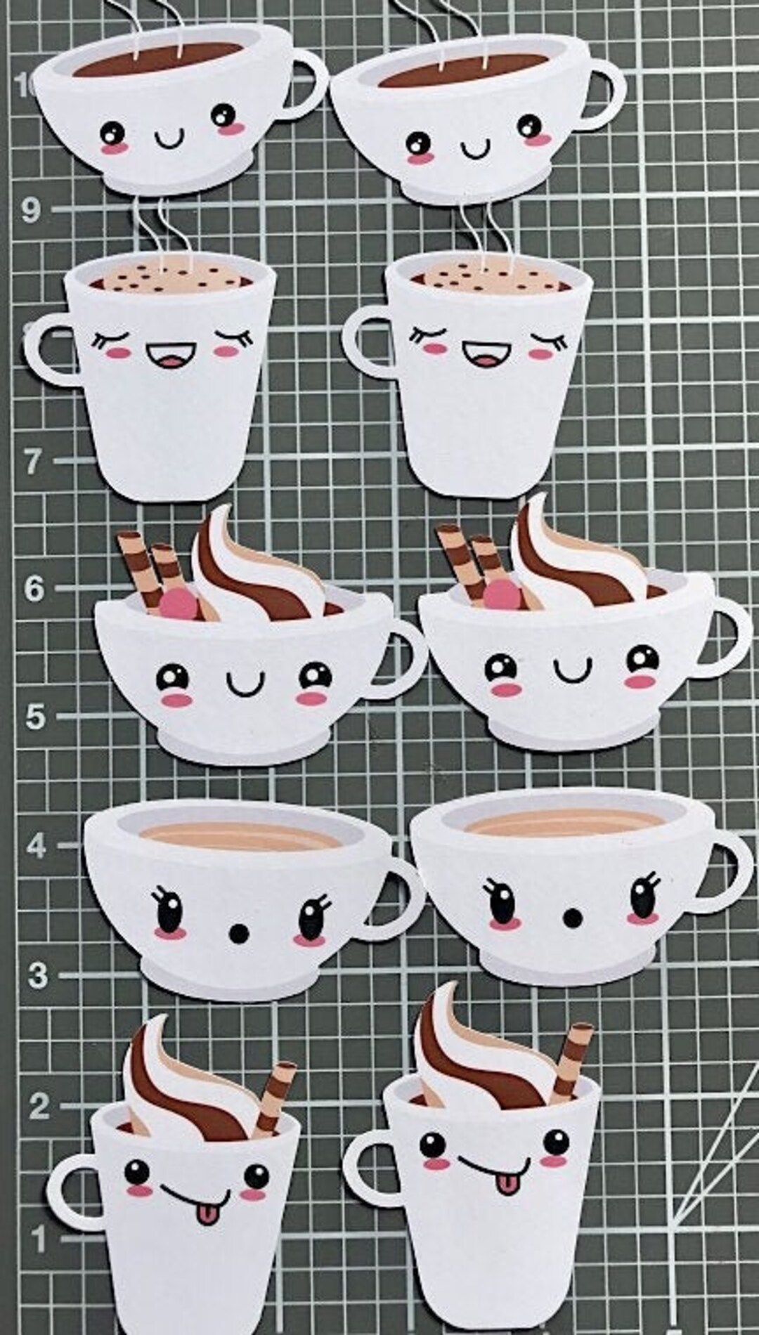 TEN Coffee, Paper, Coffee Mug, Cut Outs, Coffee Theme, Ephemera, Card ...