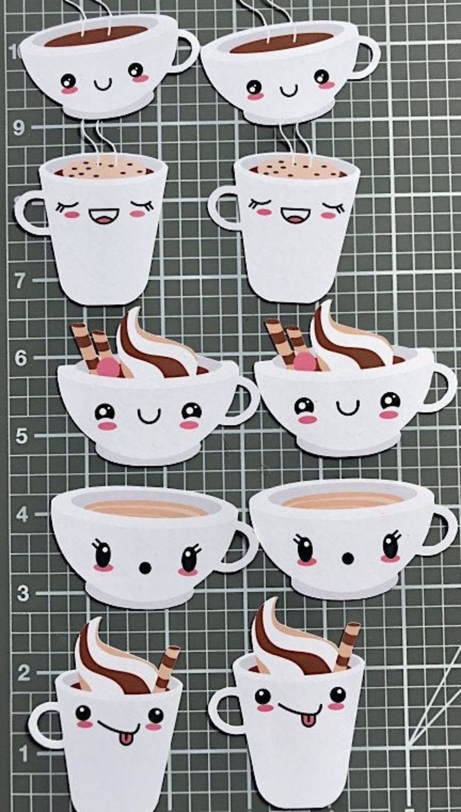 TEN Coffee, Paper, Coffee Mug, Cut Outs, Coffee Theme, Ephemera, Card ...