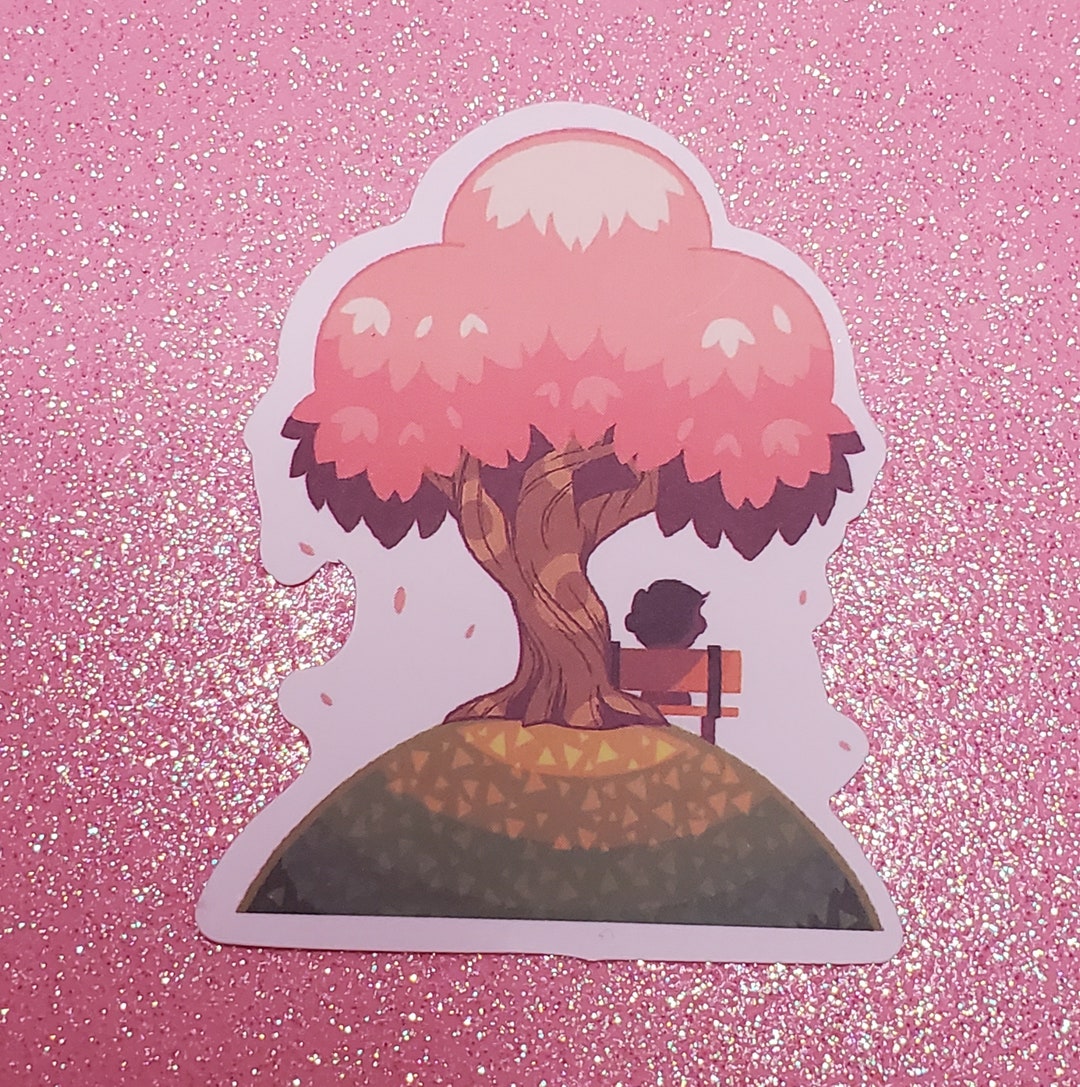 Animal Crossing Cherry Blossom Tree Sticker - Etsy