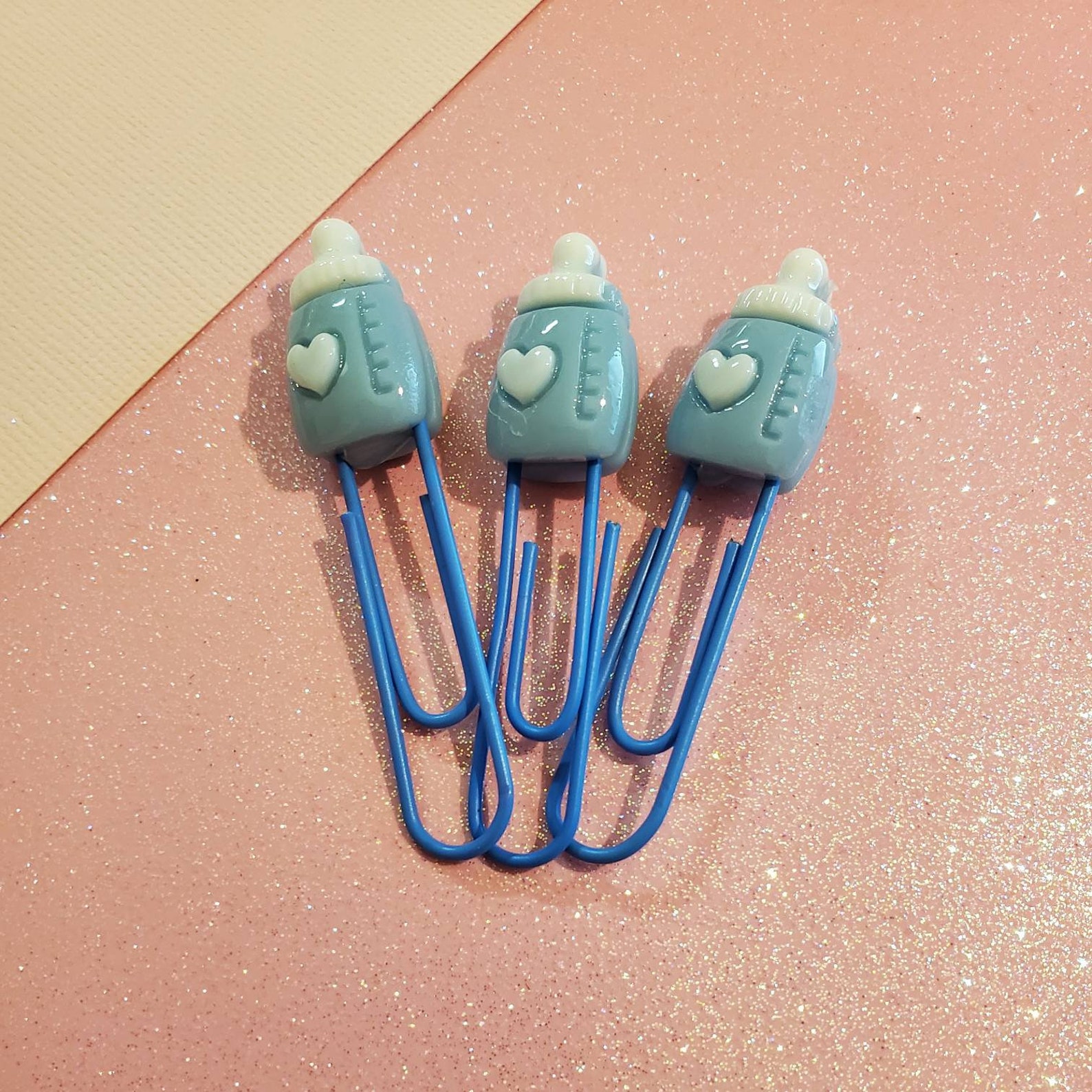 Set of 3 Baby Bottle Paperclips - Etsy