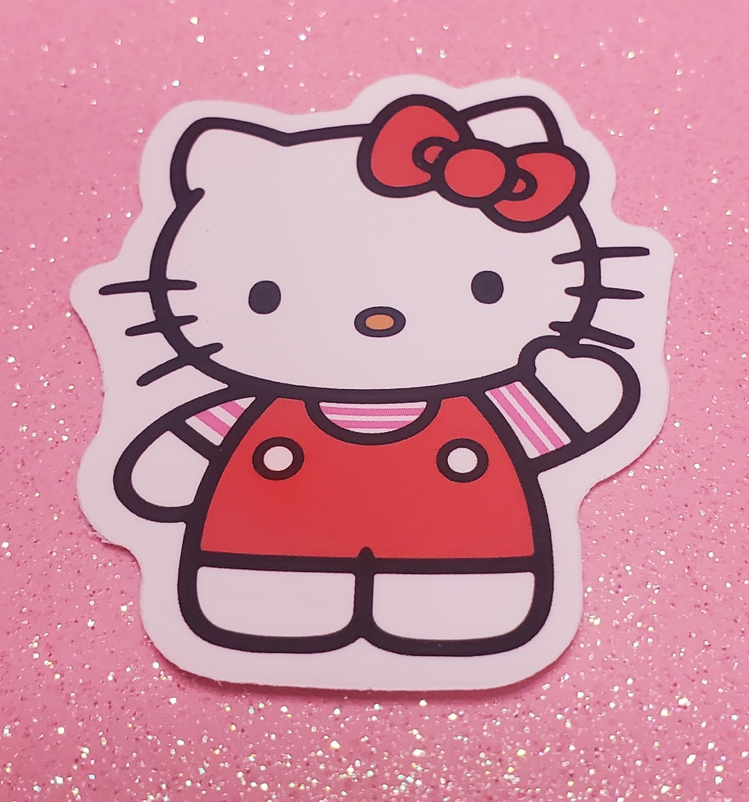 Cute Hello Kitty Sticker - Etsy