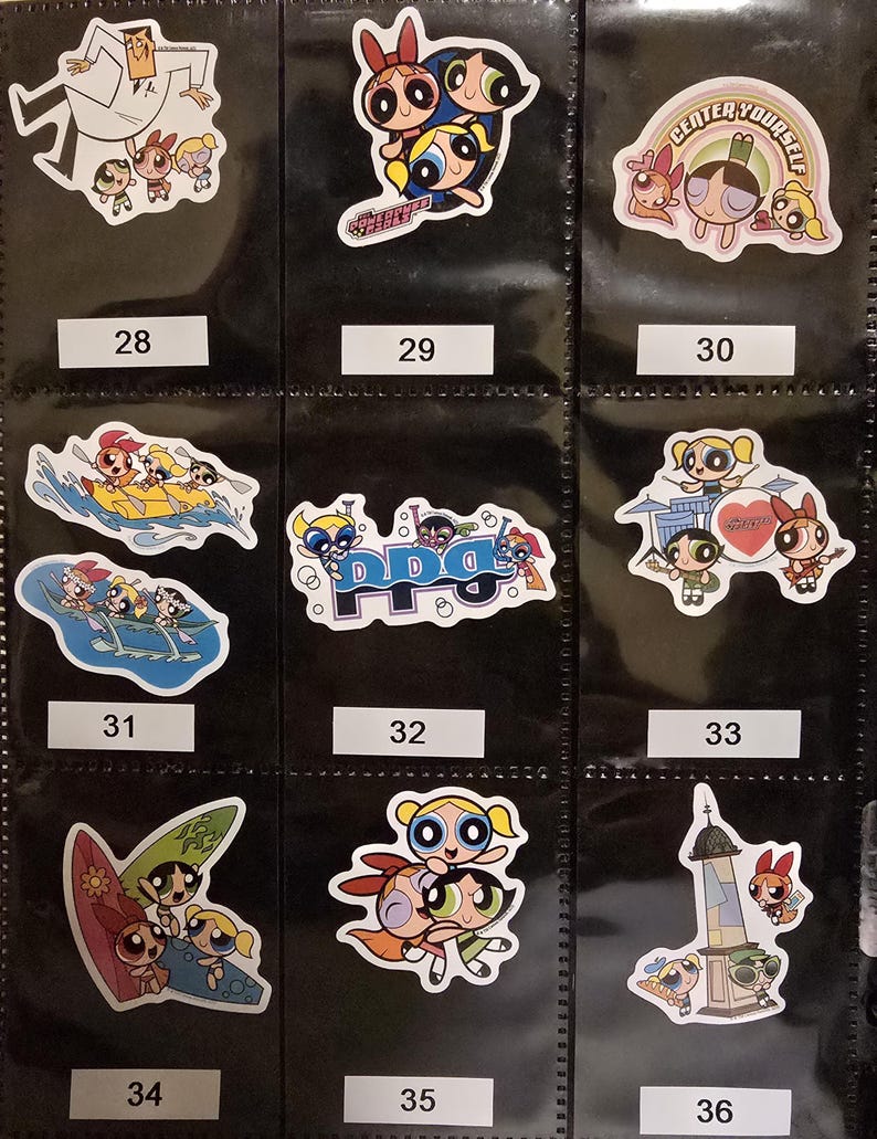 Powerpuff Girls Stickers - Etsy