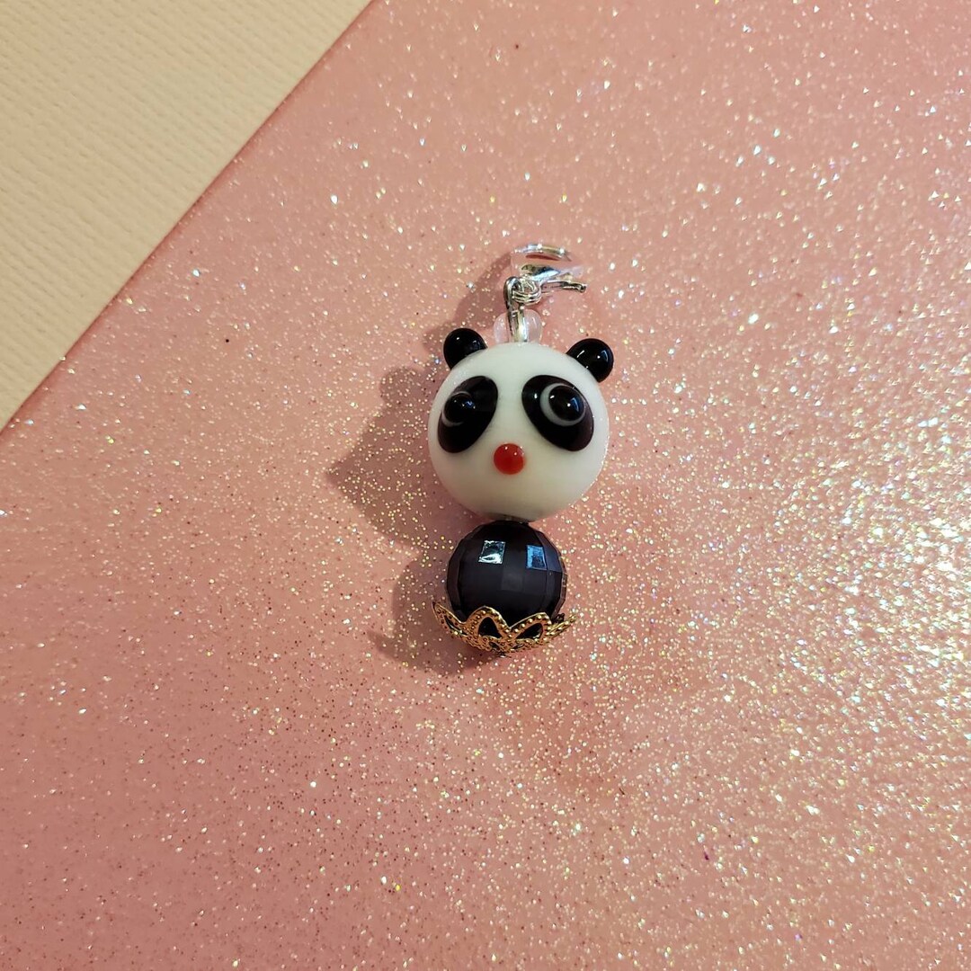 Mini Panda Charm - Etsy