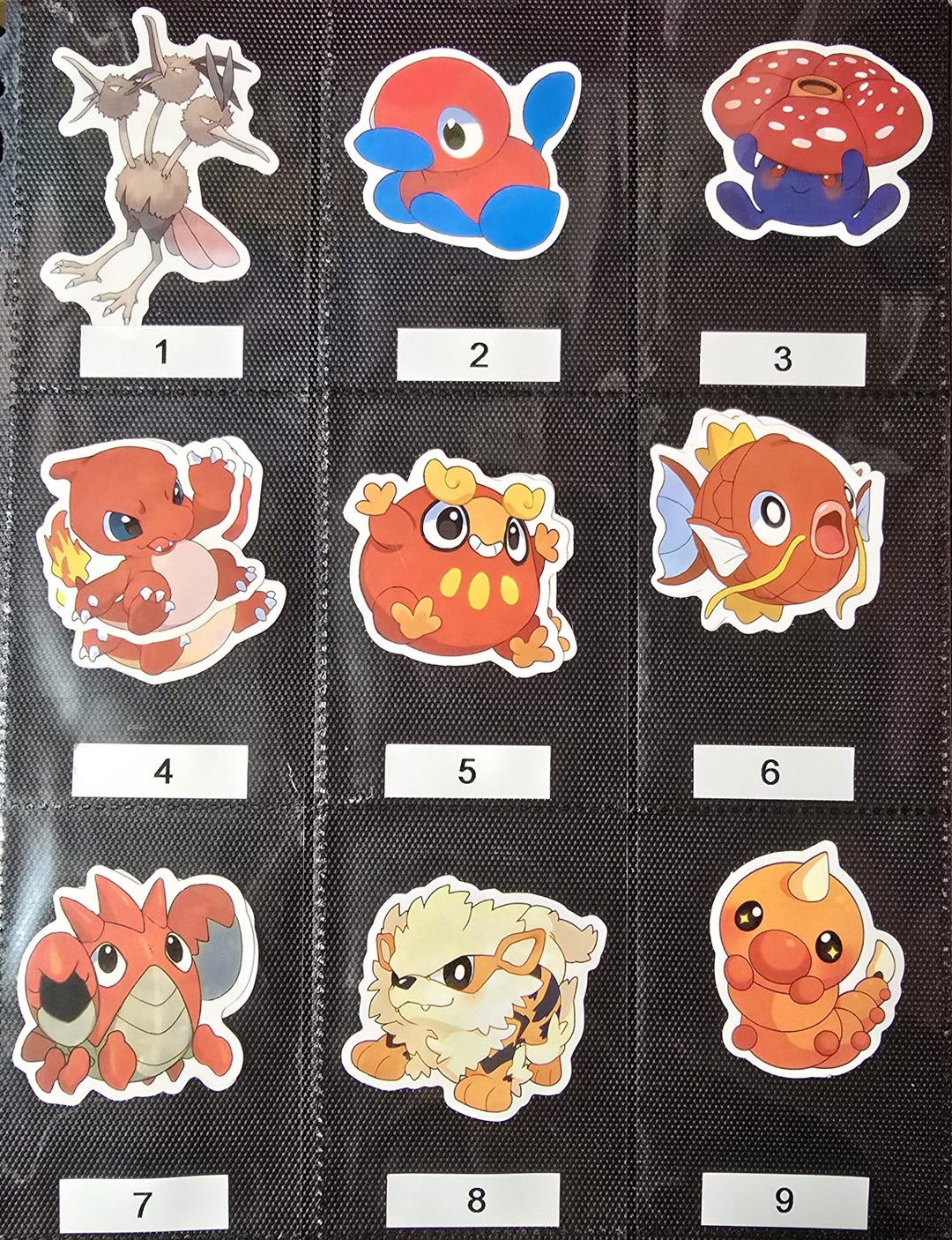 Poké Mon Stickers (your Choose) Free Shipping! - Etsy