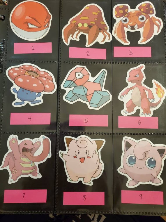 Pokemon Stickers 1 Free Shipping | Etsy