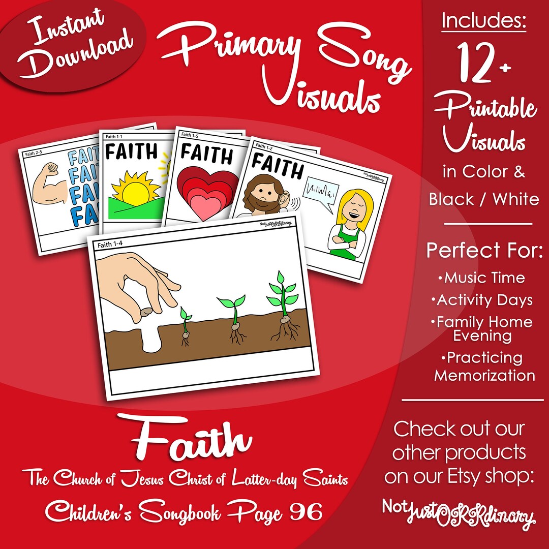 Faith Song Visuals, Latter-day Saint LDS Primary Singing Time ...