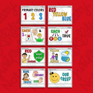 Our Primary Colors Song Visuals, Latter-day Saint LDS Primary Singing ...