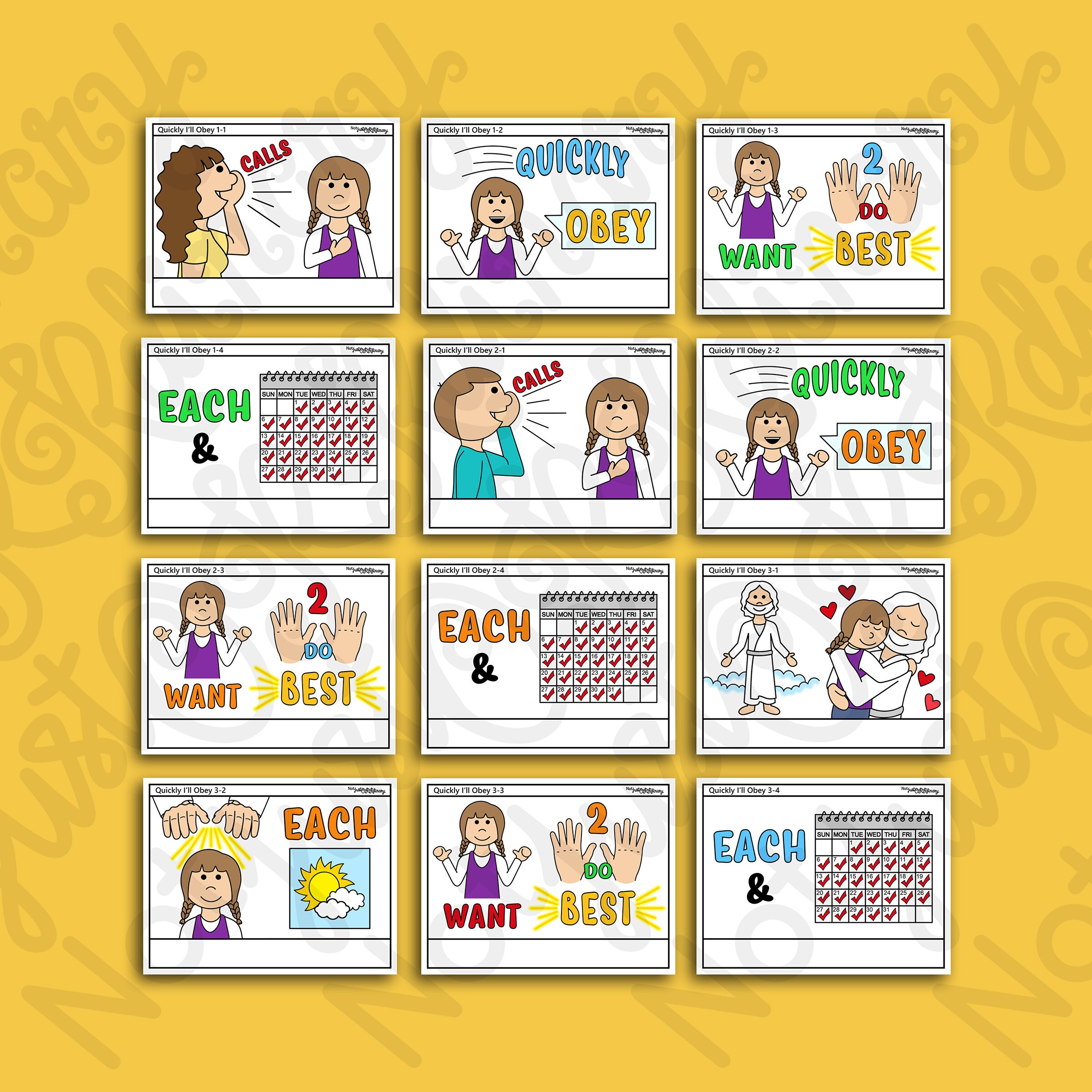 Quickly Ill Obey Song Visuals, Latter-day Saint LDS Primary Singing ...