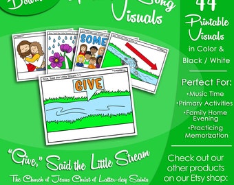 Give Said the Little Stream Song Chart // Primary 2022 - Etsy