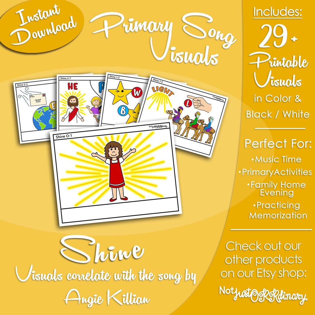 Shine Song Visuals, Angie Killian, Latter-day Saint LDS Primary Singing ...