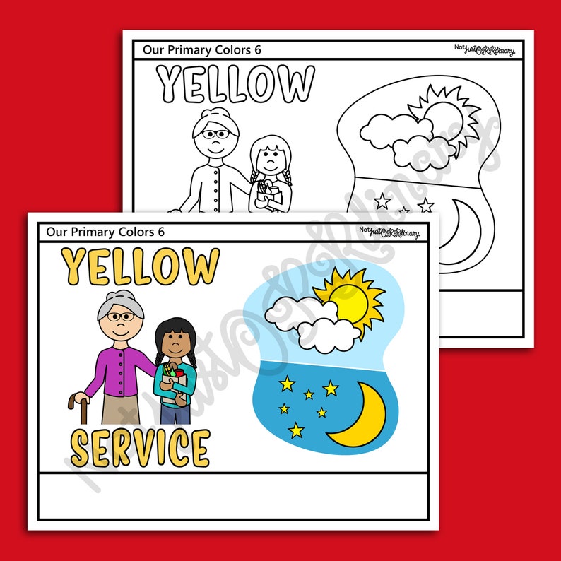 Our Primary Colors Song Latter-day Saint LDS Primary Singing - Etsy