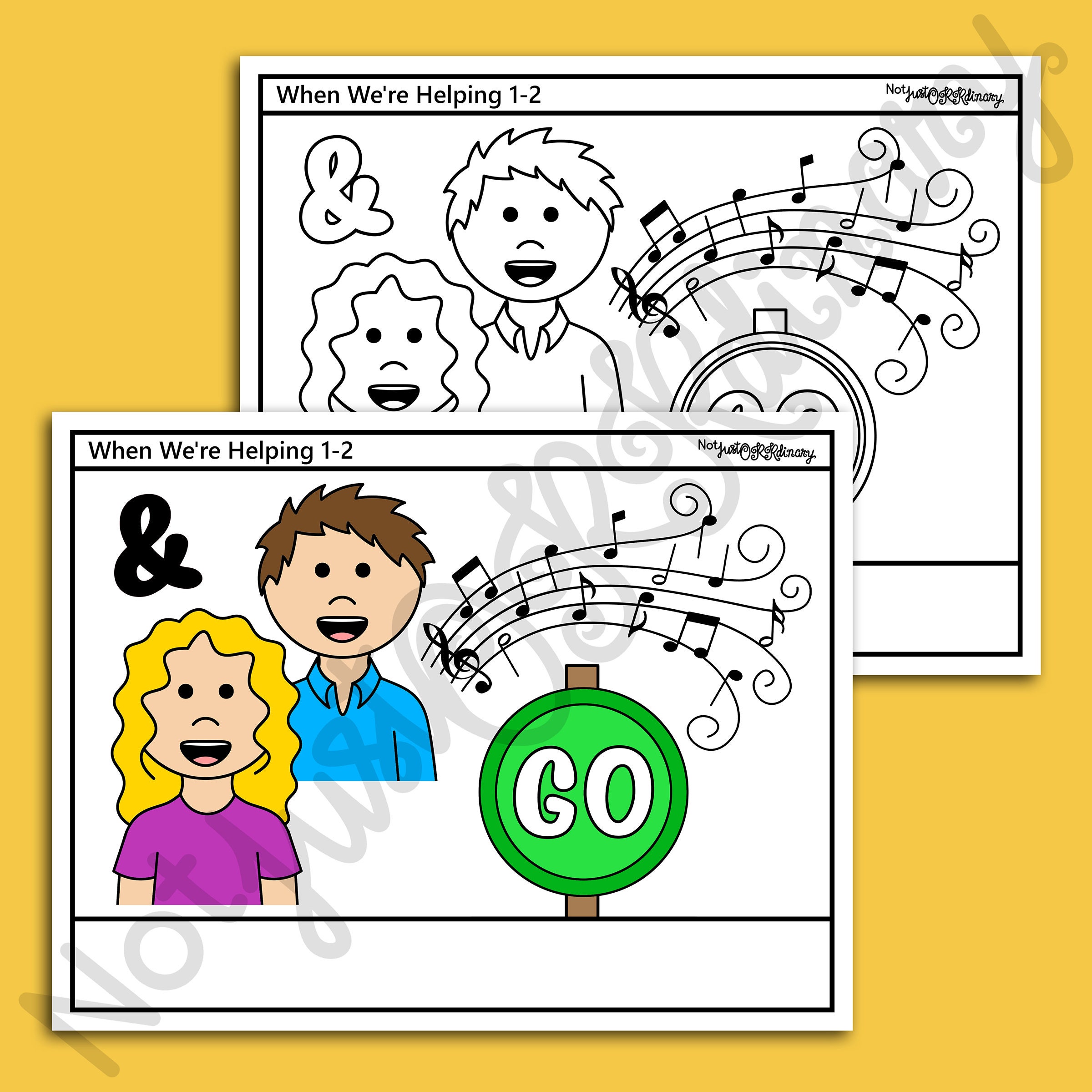 When We're Helping Song Visuals, Latter-day Saint LDS Primary Singing ...