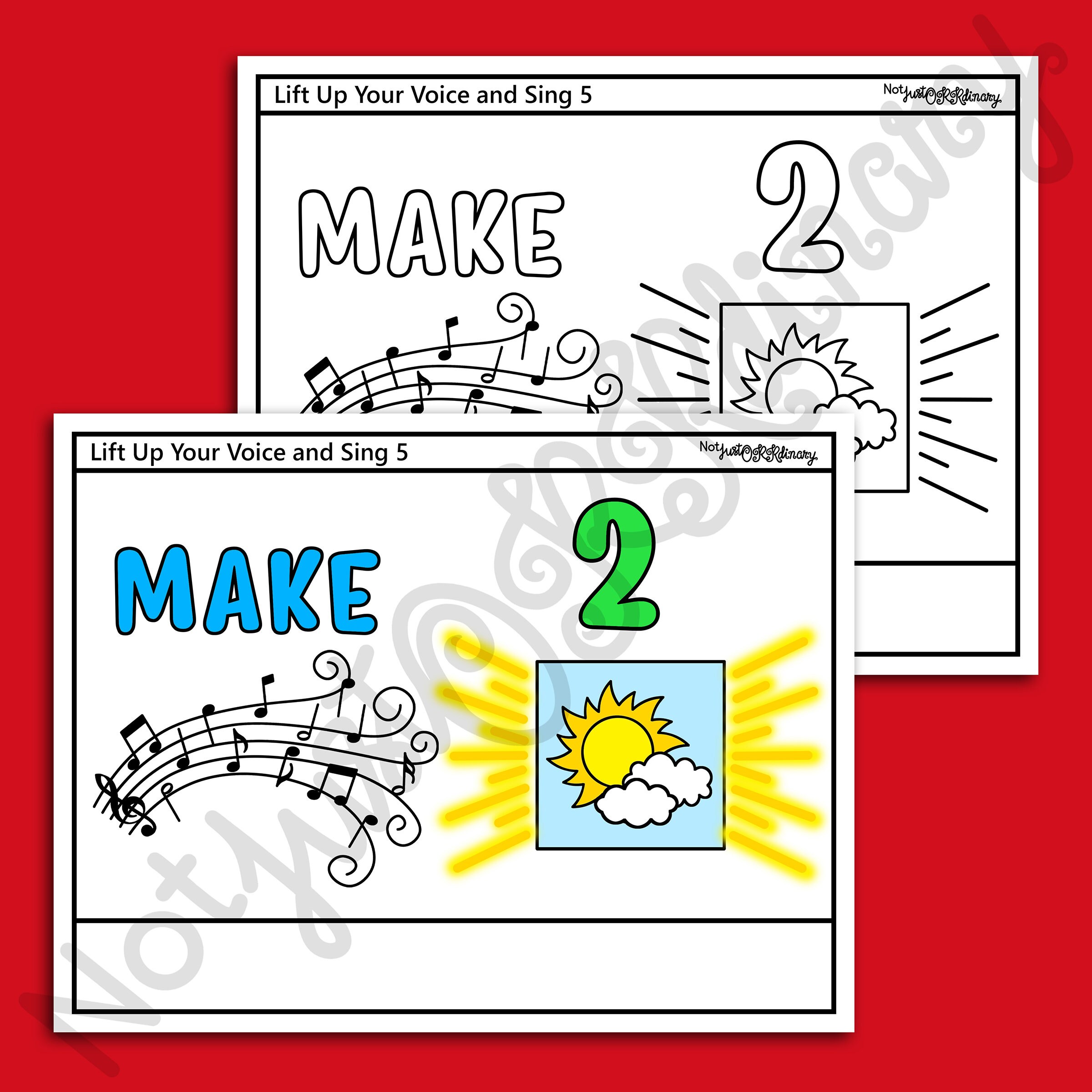 Lift up Your Voice and Sing Song Visuals, Latter-day Saint LDS Primary ...