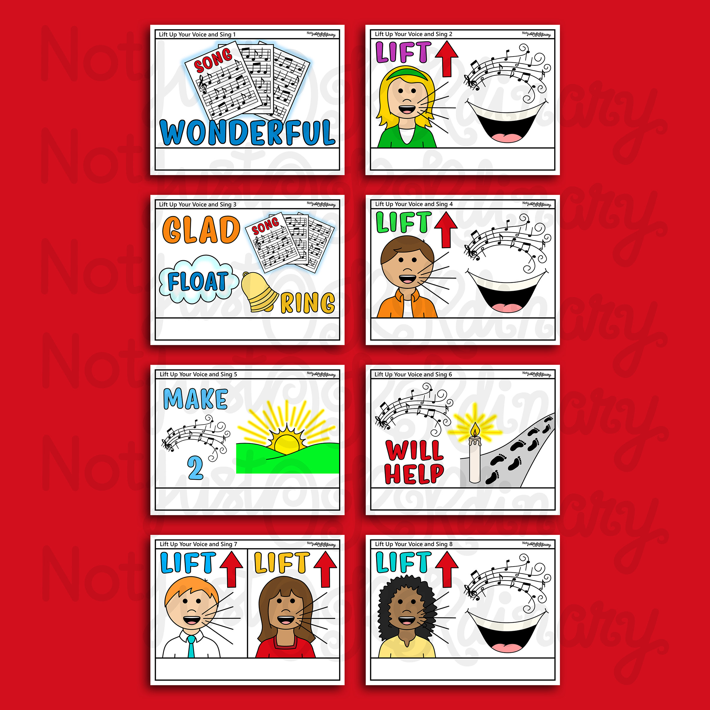 Lift up Your Voice and Sing Song Visuals, Latter-day Saint LDS Primary ...