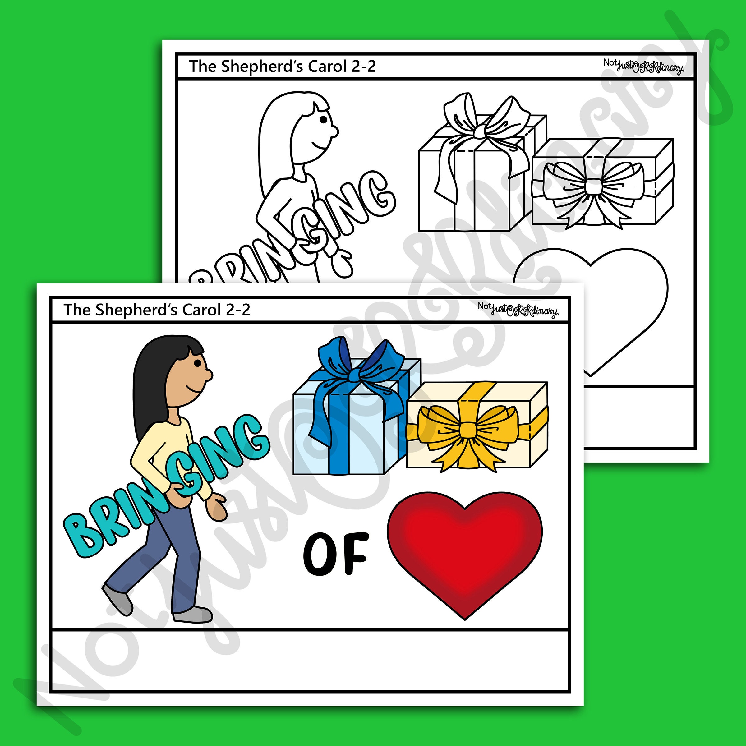 The Shepherd’s Carol Song Visuals, LDS Primary Singing Time Pictures ...