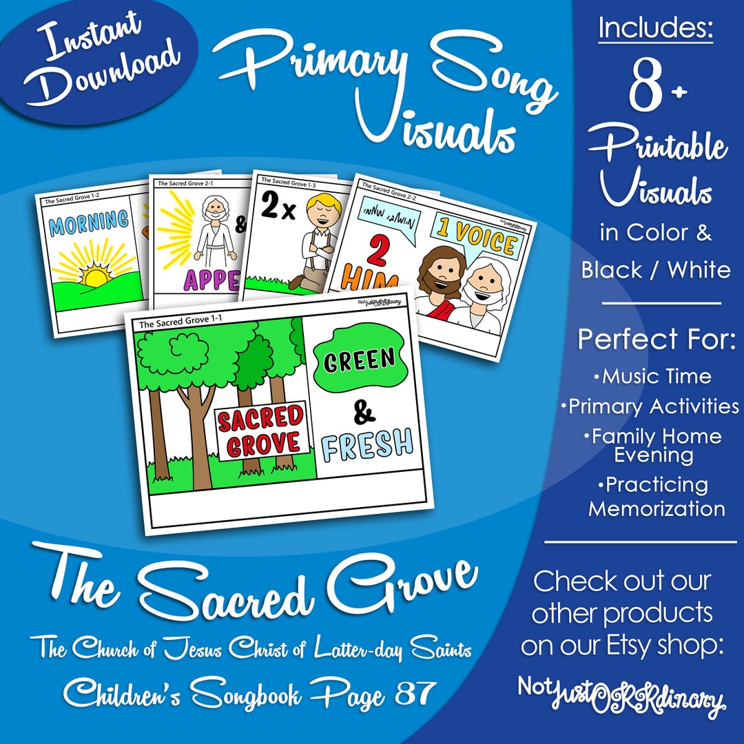 The Sacred Grove Song Visuals, Latter-day Saint LDS Primary Singing ...